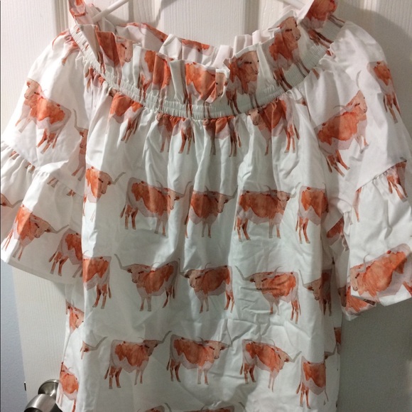 Brooke Wright | Tops | Brooke Wright Texas Longhorn Flowy Top | Poshmark